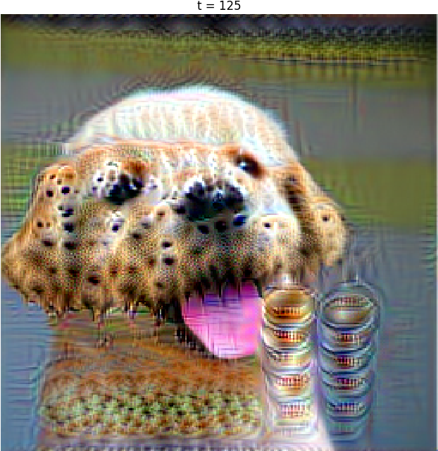 Download Original Image, Deep Dream At 75, Deep Dream At 100, - Dog ...