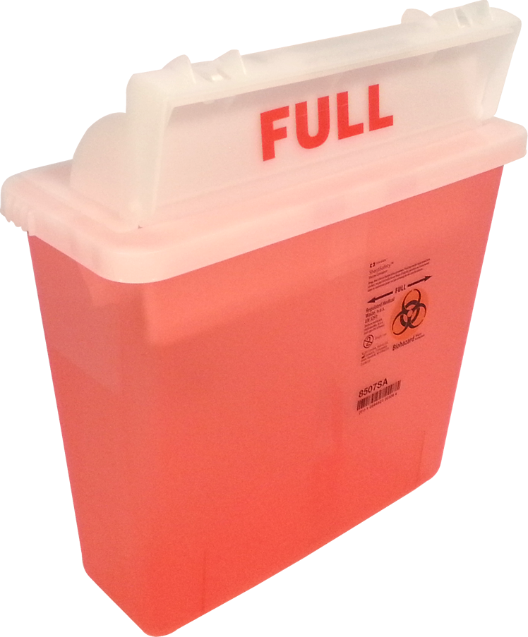 Download Sharps Container 5 Quart Red Sharps Disposal - Red Sharps ...