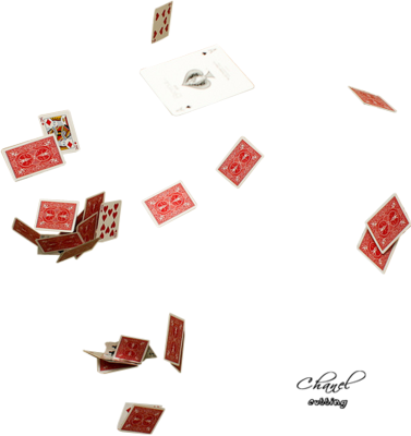Flying Cards Png