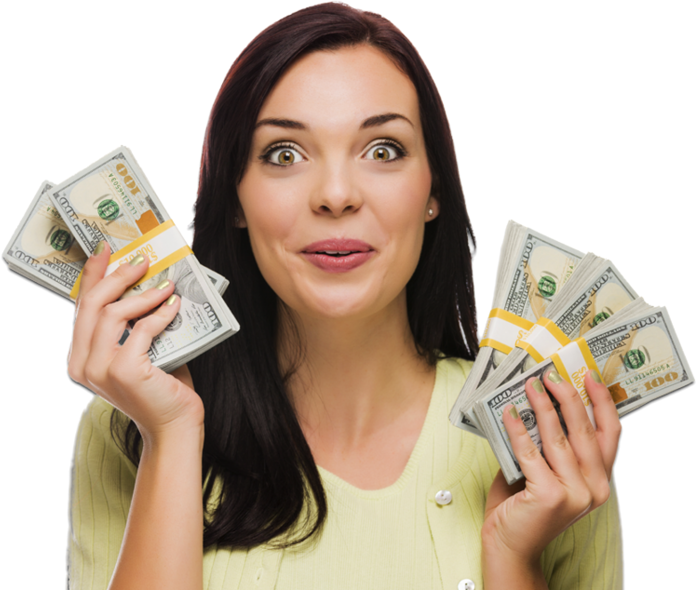 Behind On Taxes - Girl With Money Png - Free Transparent PNG Download ...