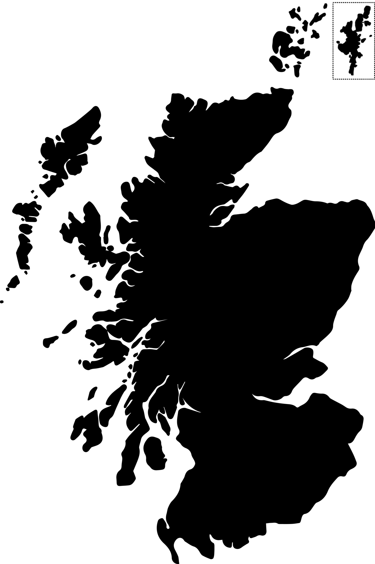 Download Dark Red Map Of Scotland - Map Of Scotland PNG Image with No ...