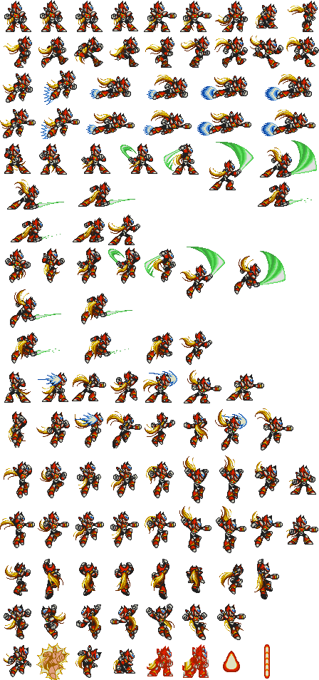 Megamanx 3 - Zero - Mega Man X Zero Sprites - Free Transparent PNG ...