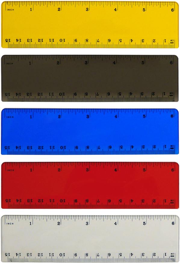 Download 6" Plastic Ruler - 6 In. Translucent Ruler PNG Image with No ...