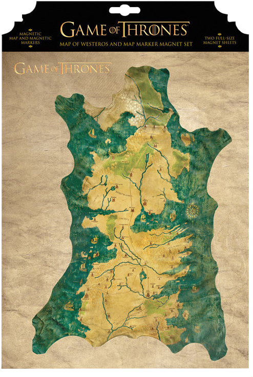 Game Of Thrones - Game Of Thrones - Map Markers Set With Map - Free ...