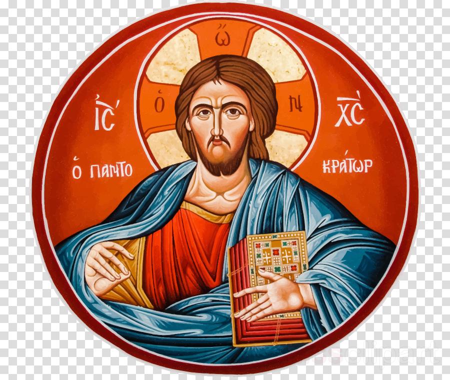 Circle Picture Of Jesus Clipart Jesus - Jesus Christ Greek Orthodox ...