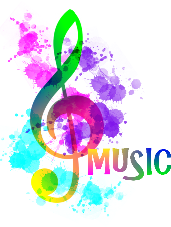 Download Rainbow Music Notes Png - Funky Treble Clef PNG Image with No ...