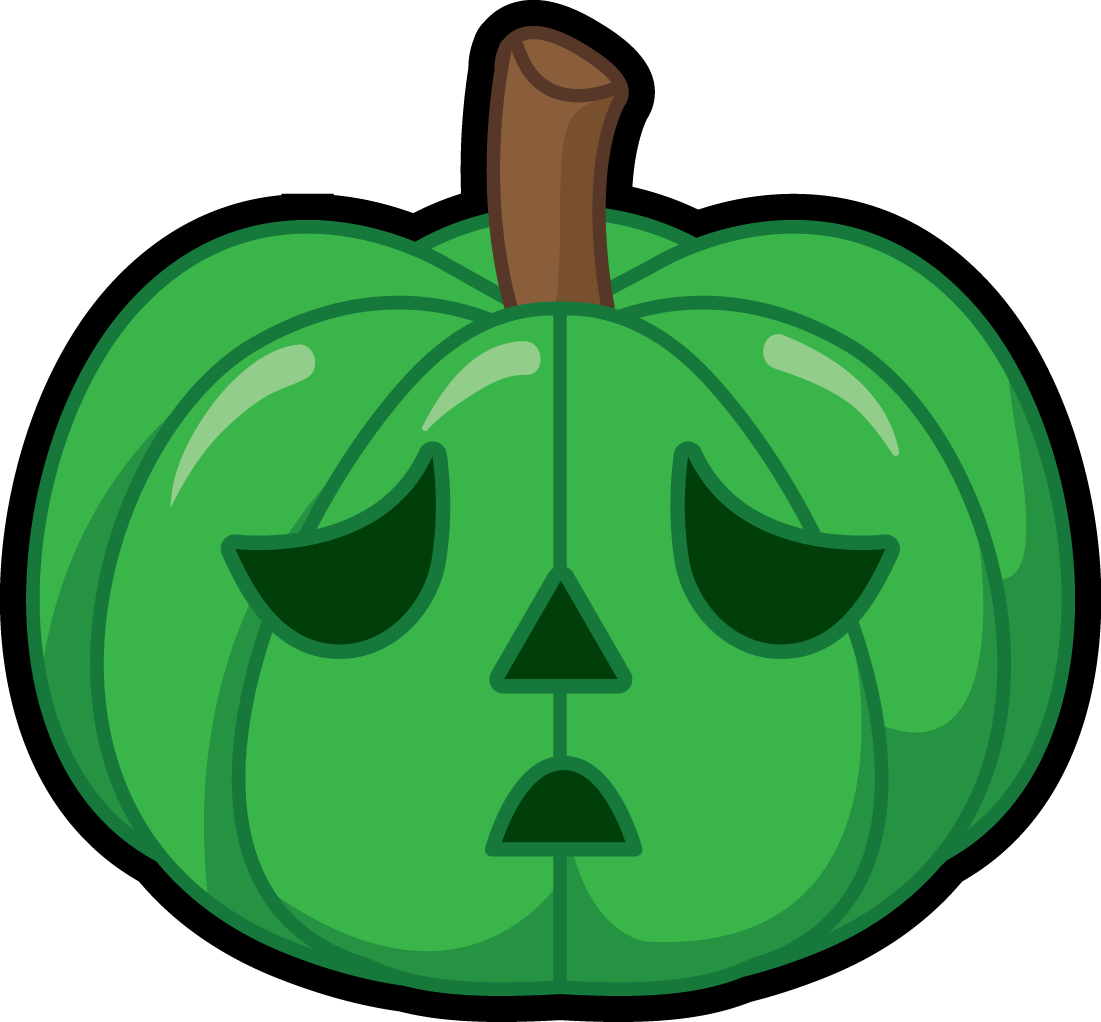 Download Spooky Xo Pumpkins Theme - Green Pumpkin Png Transparent PNG ...