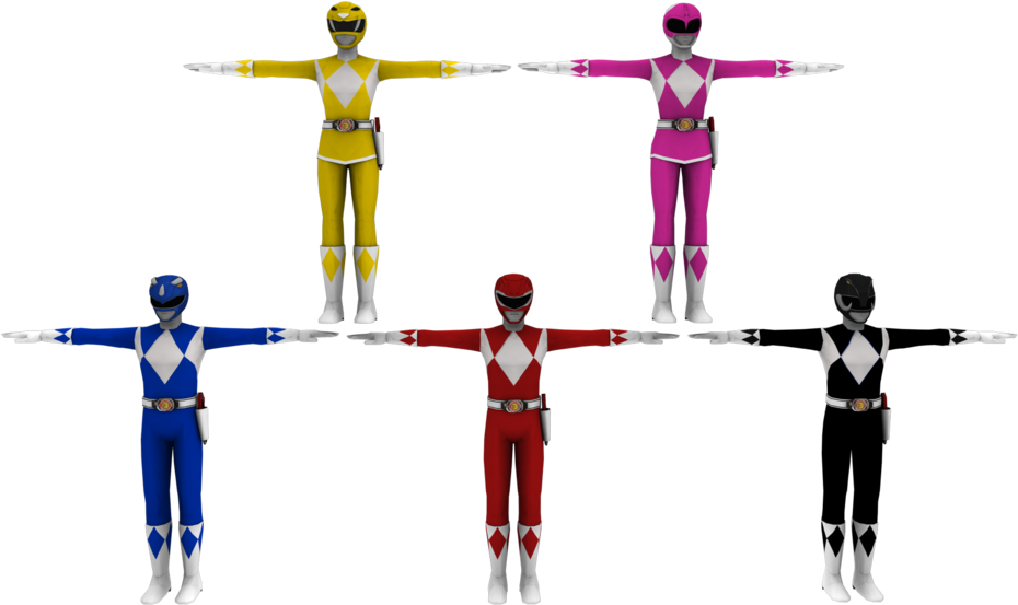 Download Power Rangers 3d Model - Power Rangers 3d Models PNG Image ...