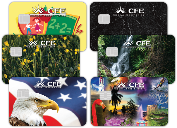 Download View Cards - Cfe Credit Union Debit Card PNG Image with No ...