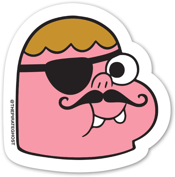 Download Pirateghost Clarence Sticker - Clarence Stickers PNG Image ...