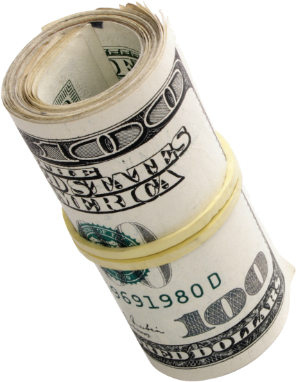 Money Roll Png - Rolled Up Dollar Bill Png - Free Transparent PNG ...