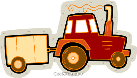 Download Tractor With Trailer Royalty Free Vector Clip Art Illustration ...