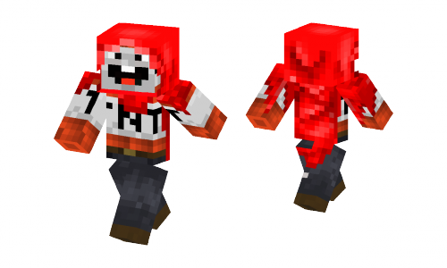 Minecraft Tnt Skin - Free Transparent PNG Download - PNGkey