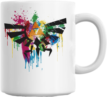 Download Legend Of Zelda Splatter Mug - Styleart Paint Splatter Mug ...