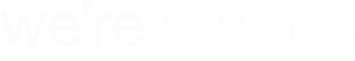 Download We're Humans Logo - Monochrome PNG Image with No Background ...