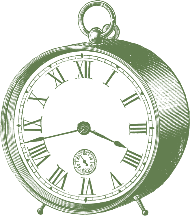 Download Download Green Vintage Clock Png Clip Art - Clock PNG Image ...