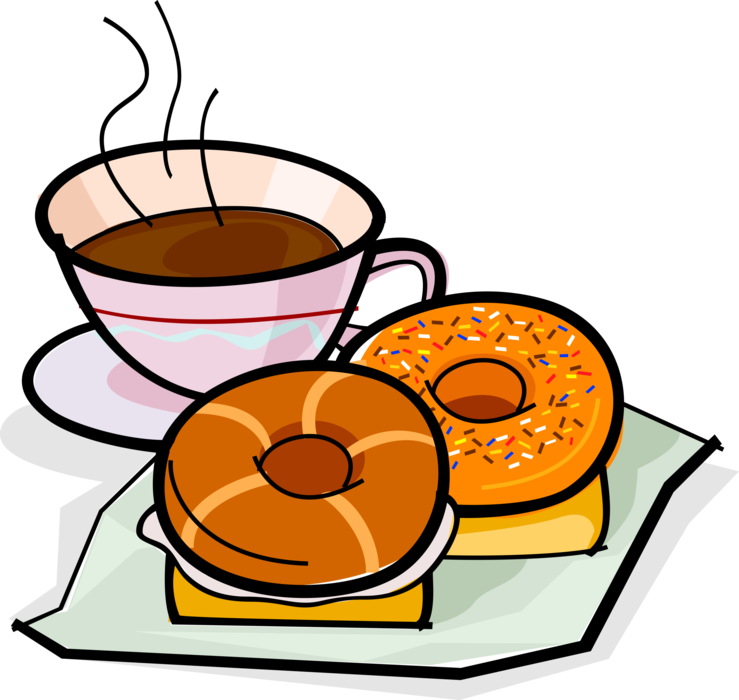 Download Graphic Transparent Download Donut Or Doughnut Vector - Coffee ...