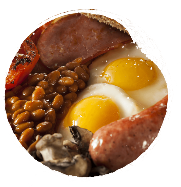 Download Traditional Full English Breakfast With Eggs, Bacon, - Full ...