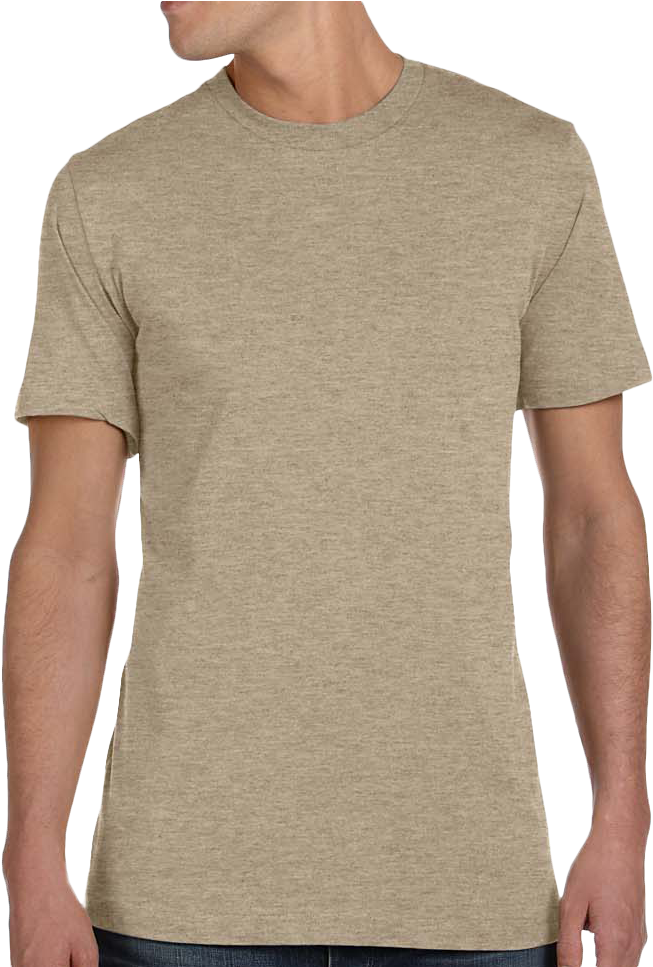 Download Canvas 3001c Unisex Tee - Bella Canvas Heather Tan PNG Image ...