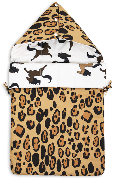 Download Mini Rodini Junior Or Adult Leopard Print Eu Bed Set PNG Image ...