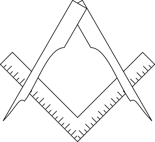 Download Ruler Clipart Compass - Masonic Square And Compass Skull PNG ...