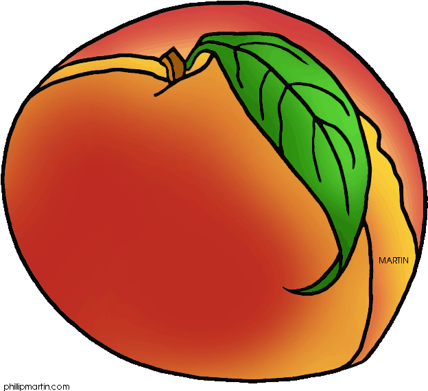 Peach Clip Art - Peach Transparent Clip Art - Free Transparent PNG ...