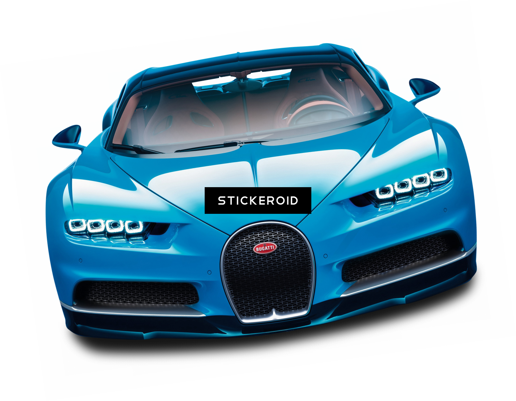 Bugatti Logo - Blue Bugatti Chiron Front Fan Hoodie - Free Transparent ...