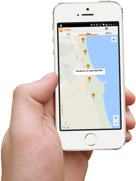 Download Hand Holding Smartphone Showing Access Points App Map - Iphone ...