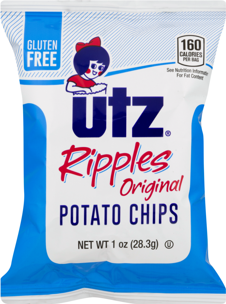Download Utz Potato Chips, Ripples Original - Utz Chips PNG Image with ...