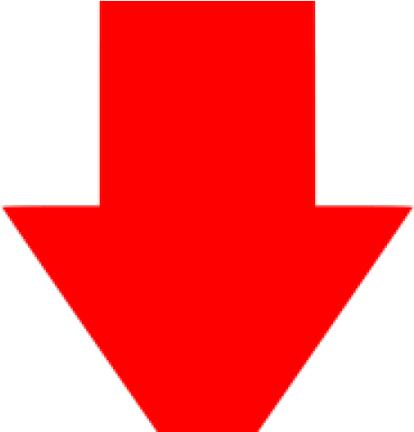 Red Arrow - Down Arrow Png Red - Free Transparent PNG Download - PNGkey