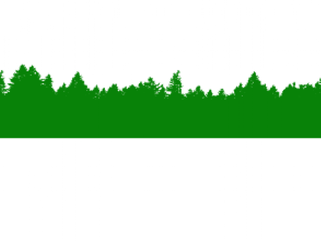Forest Clipart Transparent Background - Tree Line Silhouette Mountains ...