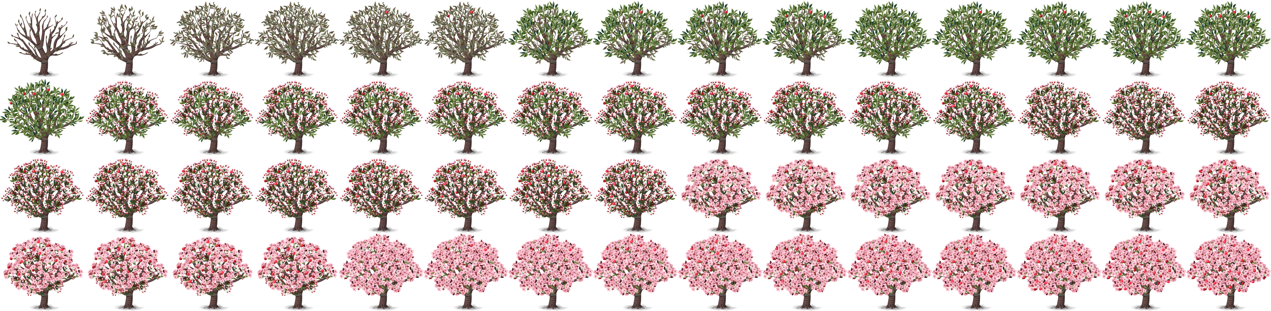 Tree Sprite Sheet Png - Free Transparent PNG Download - PNGkey