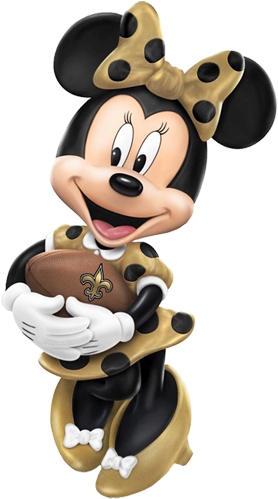 Download Minnie New Orleans Saints Fan - Mouse New Orleans Saints PNG ...