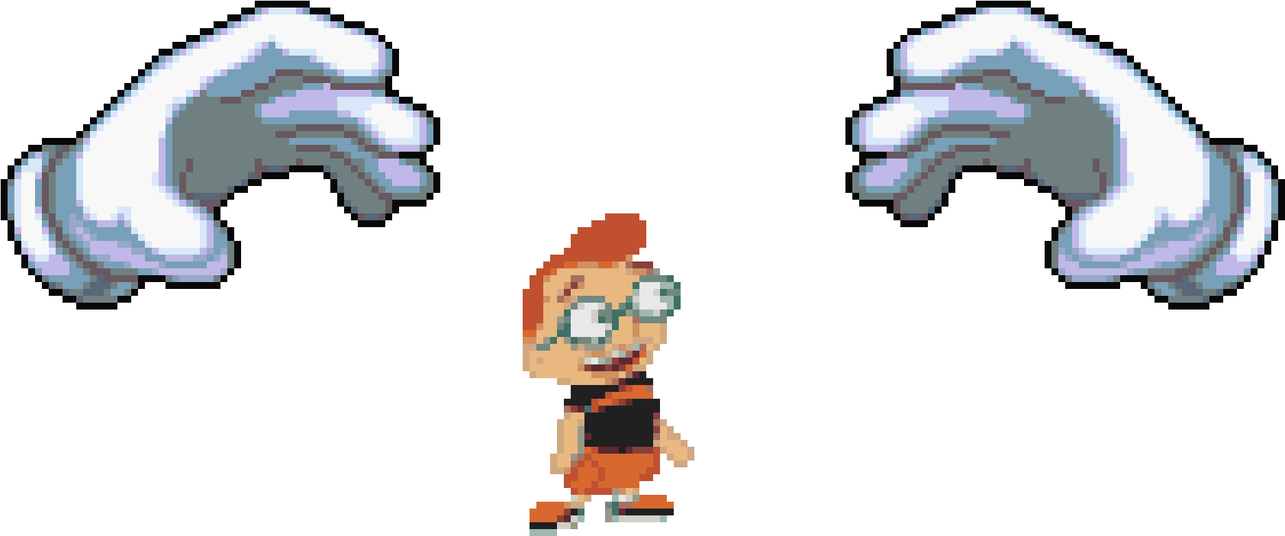 Master Hand And Crazy Hand - Master Hand Pixel Art - Free Transparent ...