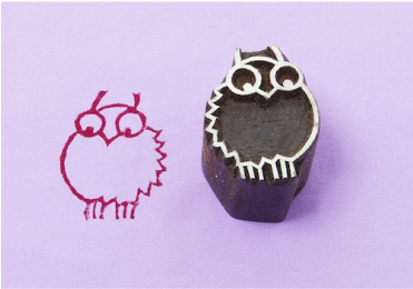 Download Printing Blocks Pattern Made Of Wood Owl - Blockwallah Fluffy ...