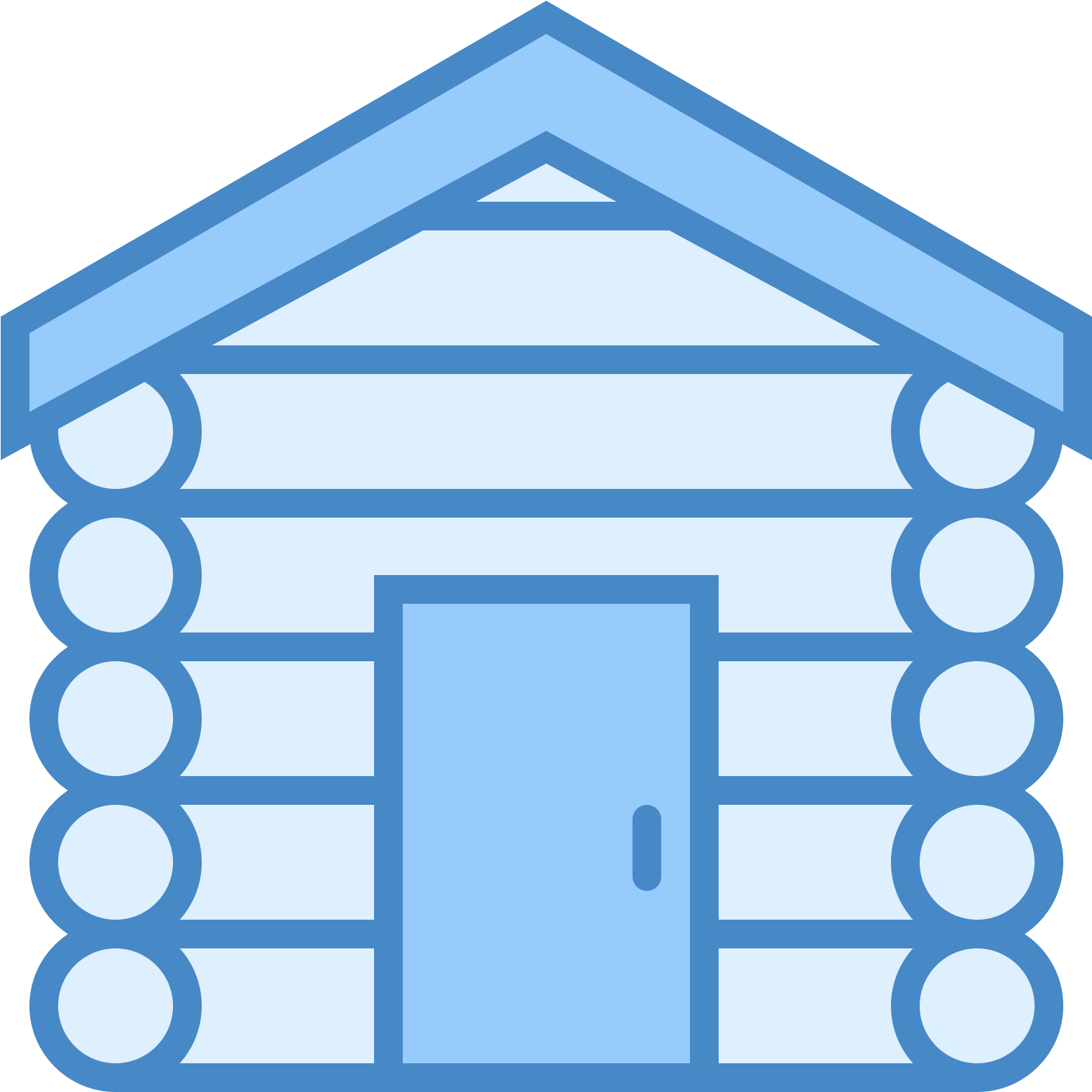 Log Cabin Icon - Free Transparent PNG Download - PNGkey