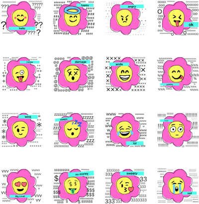 Emoji Flower - Grunge Fashion - Free Transparent PNG Download - PNGkey