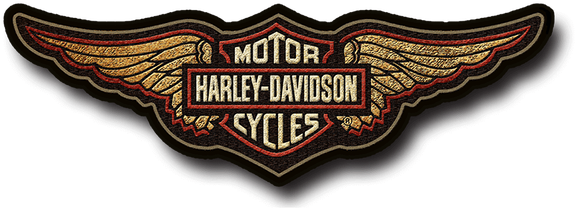 Harley-davidson® Wings Patch Sign - Harley Davidson - Free Transparent ...