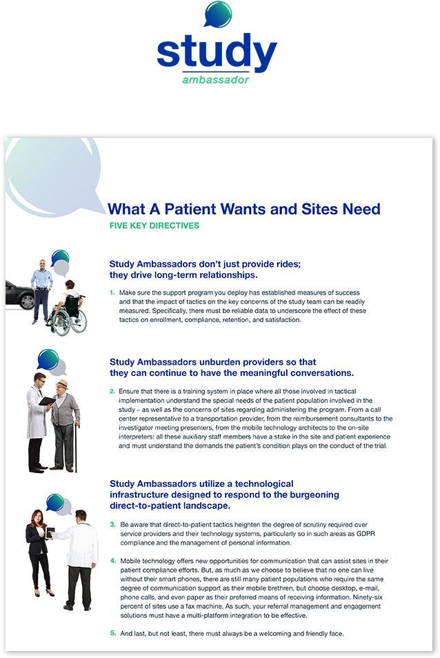 Download What A Patient Wants And Sites Need - Brochure PNG Image with ...