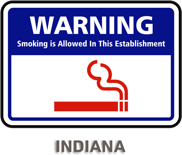 Indiana Non Smoking Signs