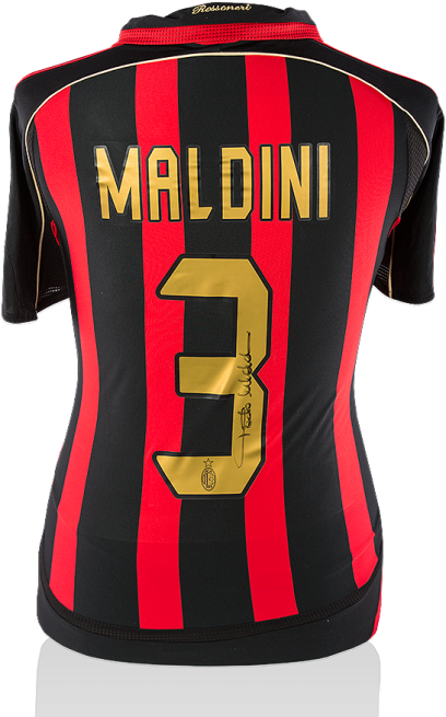 Paolo Maldini Signed Ac Milan 2006-07 Home Shirt - Ac Milan - Free ...