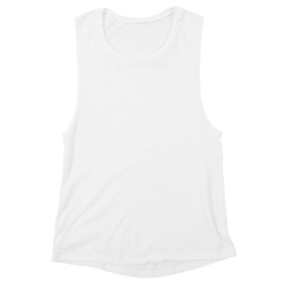 Download Women's Custom Printed Muscle Tank - Black Muscle Tank Png PNG ...