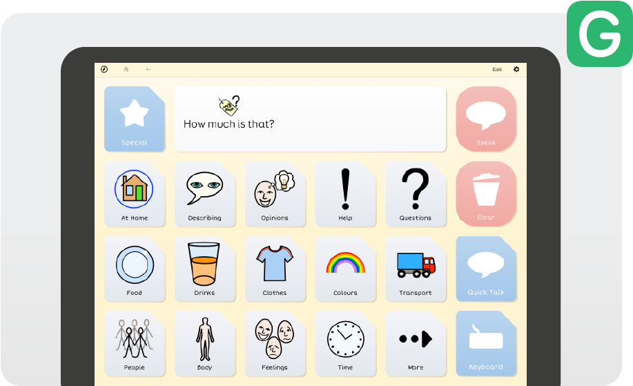 Grid For Ipad - Grid 3 Communication Software - Free Transparent PNG Download - PNGkey