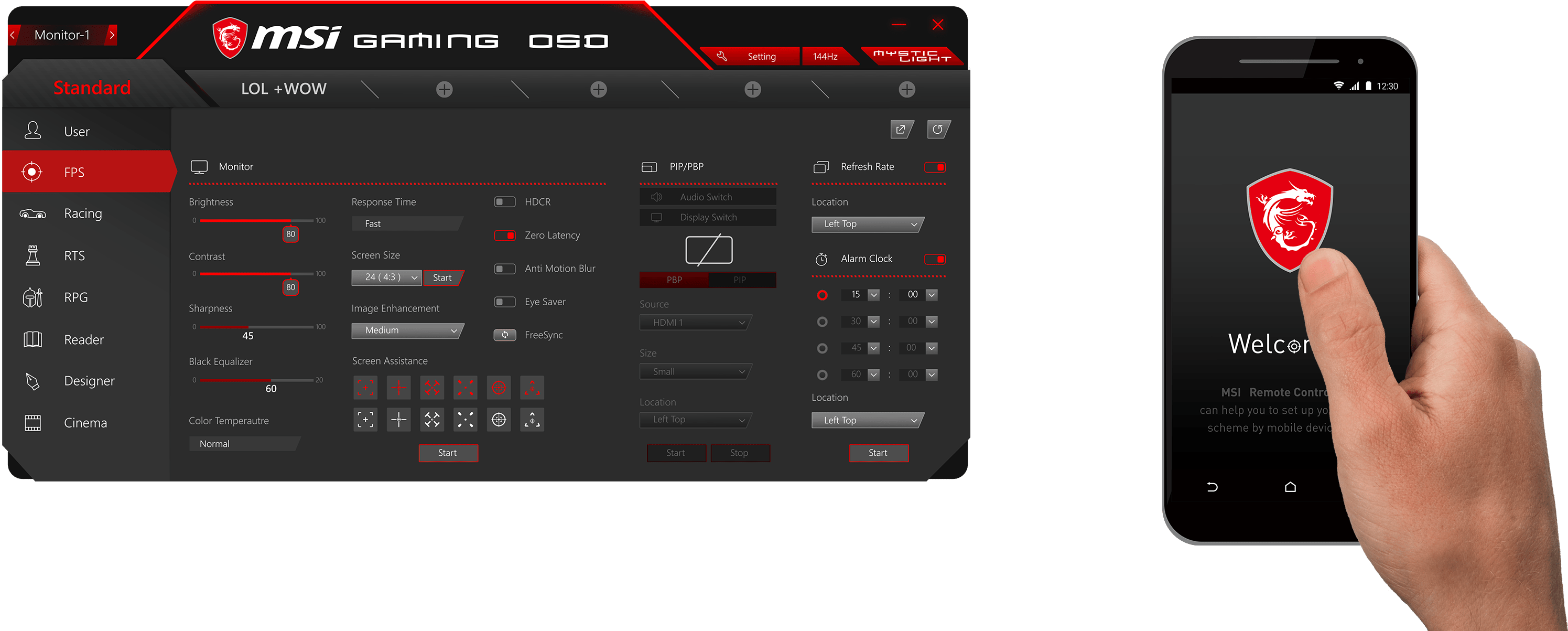 Download Gaming Osd Screen - Msi Mag241c PNG Image with No Background ...