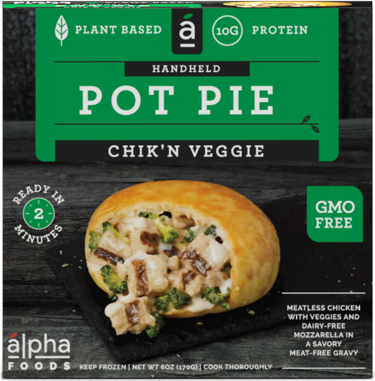 Download Chik'n Veggie - Alpha Foods Pot Pies PNG Image with No ...