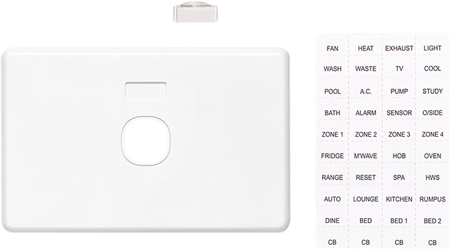 Download Switch Grid Plate And Cover, 1 Gang, Less Mechanism, - Clipsal ...