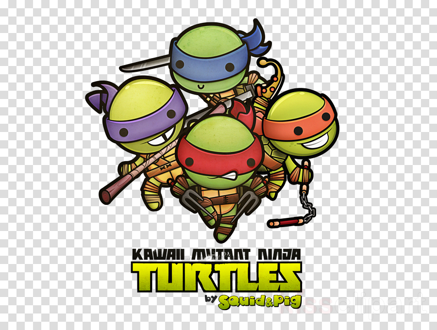 Download Kawaii Ninja Turtles Clipart Michaelangelo Leonardo - Kawaii ...
