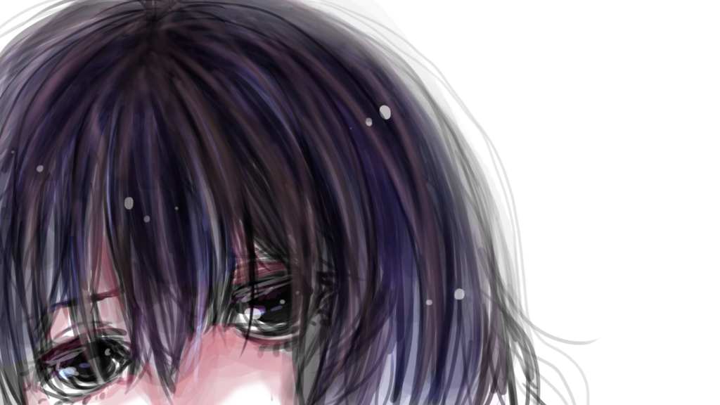 Sad Anime Eyes - Lace Wig - Free Transparent PNG Download - PNGkey