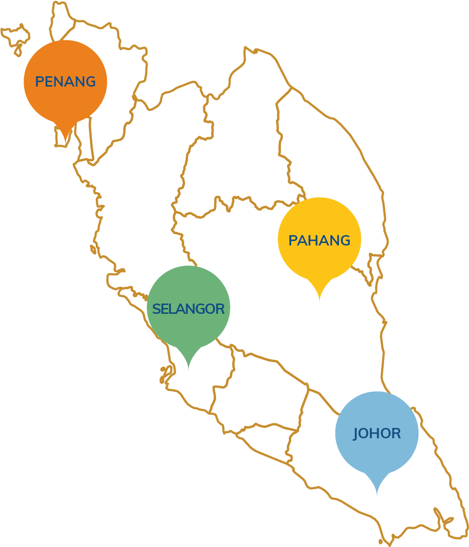 Durian Breed Distribution In Malaysia - Map - Free Transparent PNG ...