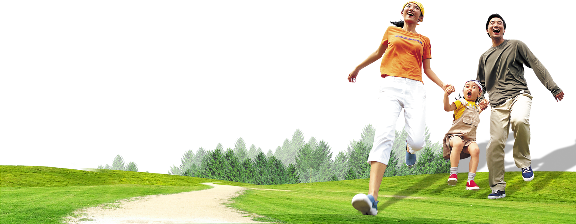 Download Family Runing On Grass Png - Portable Network Graphics PNG ...